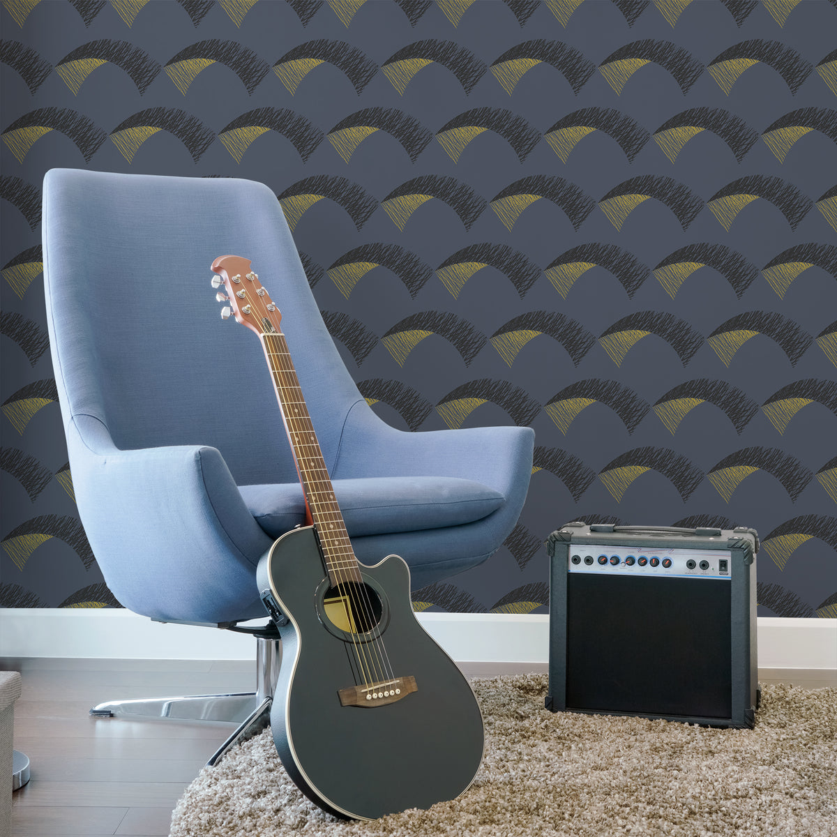 Kiteboard Navy Wallcovering – Bradley USA