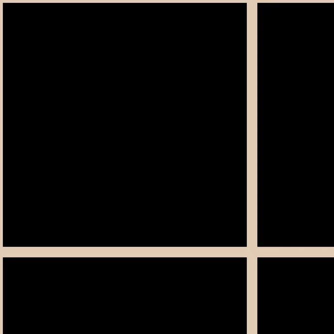Grid Large Bold - Tan Lines on Black Background – Bradley USA