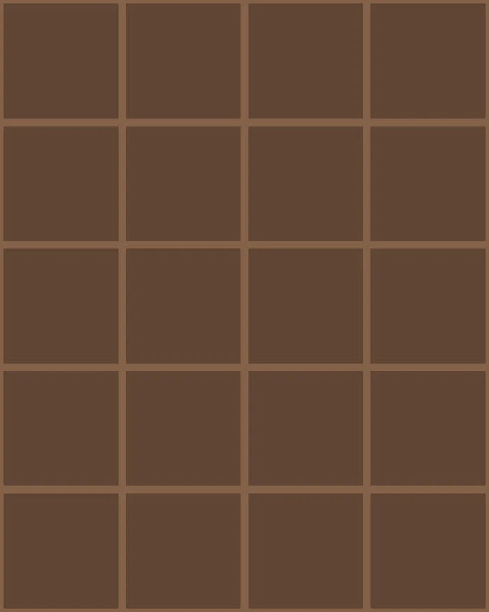 Grid Small Thin - Light Brown Lines on Brown Background – Bradley USA