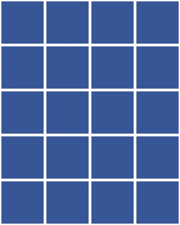 Grid Small Thin - White Lines on Blue Background – Bradley USA