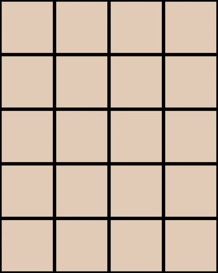 Grid Small Thin - Black Lines on Tan Background – Bradley USA