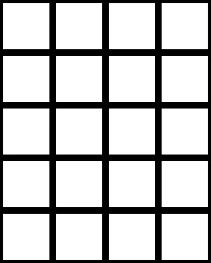 Grid Small Bold - Black Lines on White Background – Bradley USA