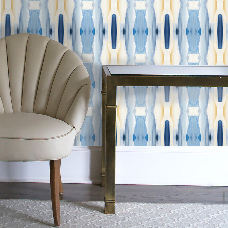 Creamy Blue Wallcovering – Bradley USA