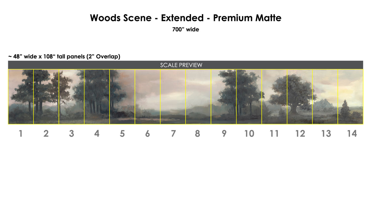 Wood Scene Extended Wallcovering – Bradley USA