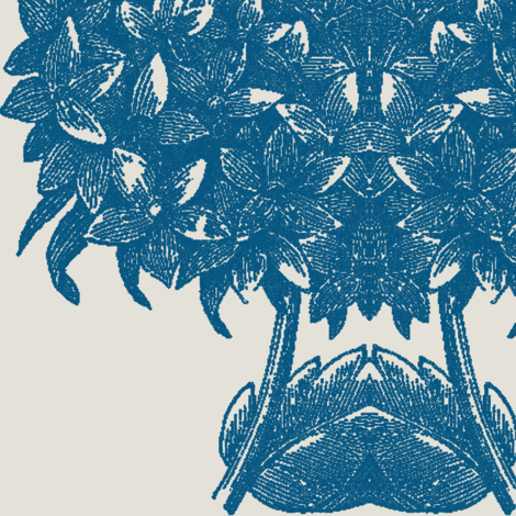 Hydrangea Topiary Putty Wallcovering – Bradley USA